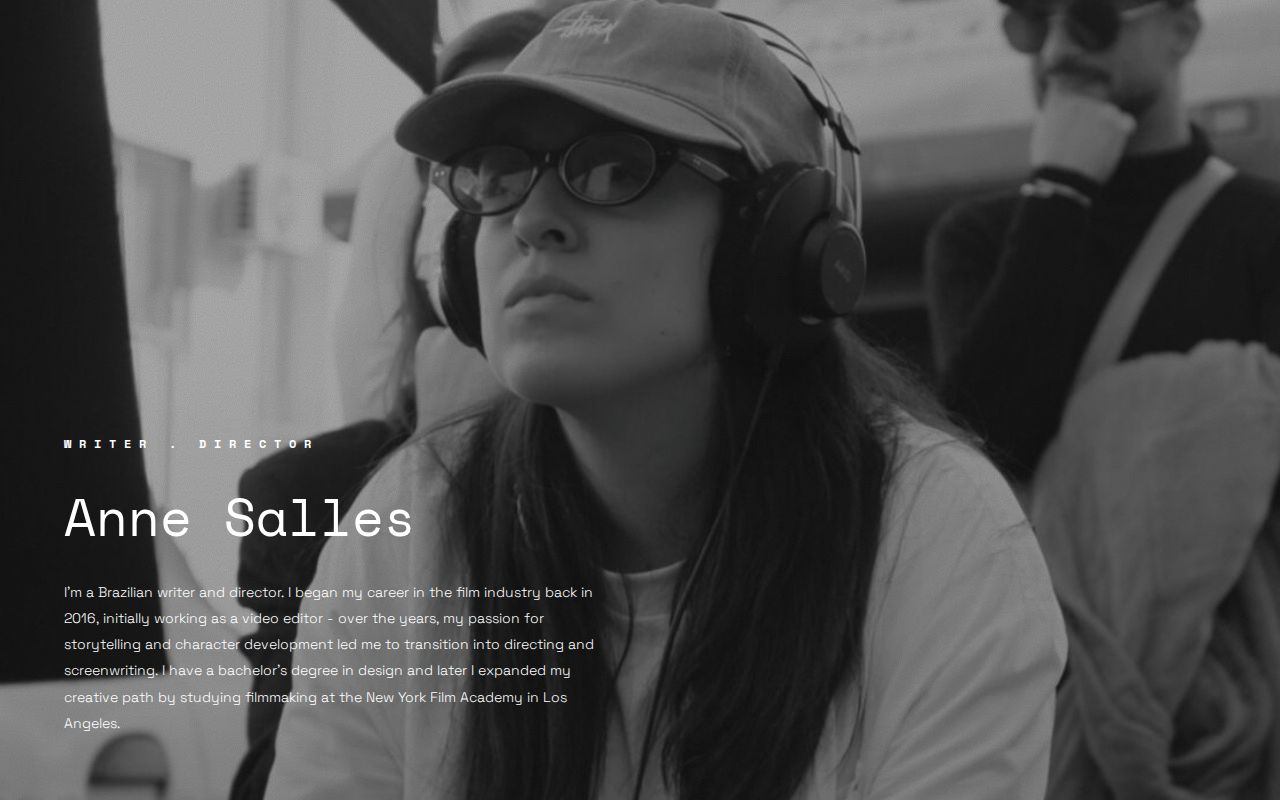 anne salles | writer . director